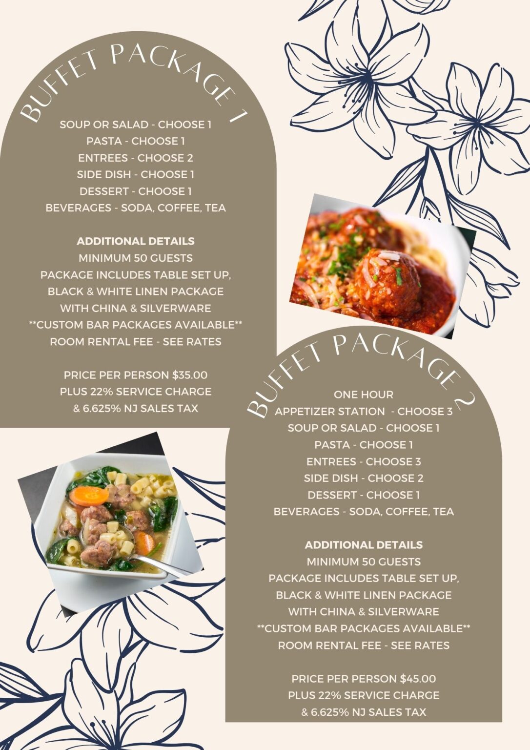 Banquet Packages | Maria’s By DiPaolo’s